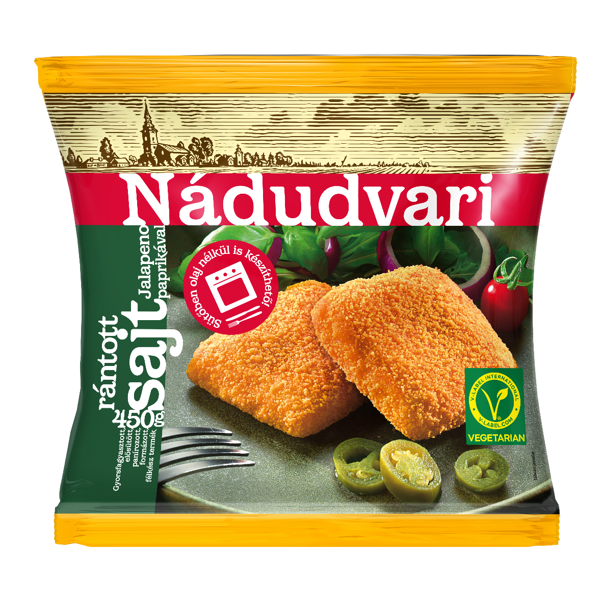 Rántott sajt jalapenos 450 g - Nádudvari Élelmiszer - Tudjuk, mi kell ...